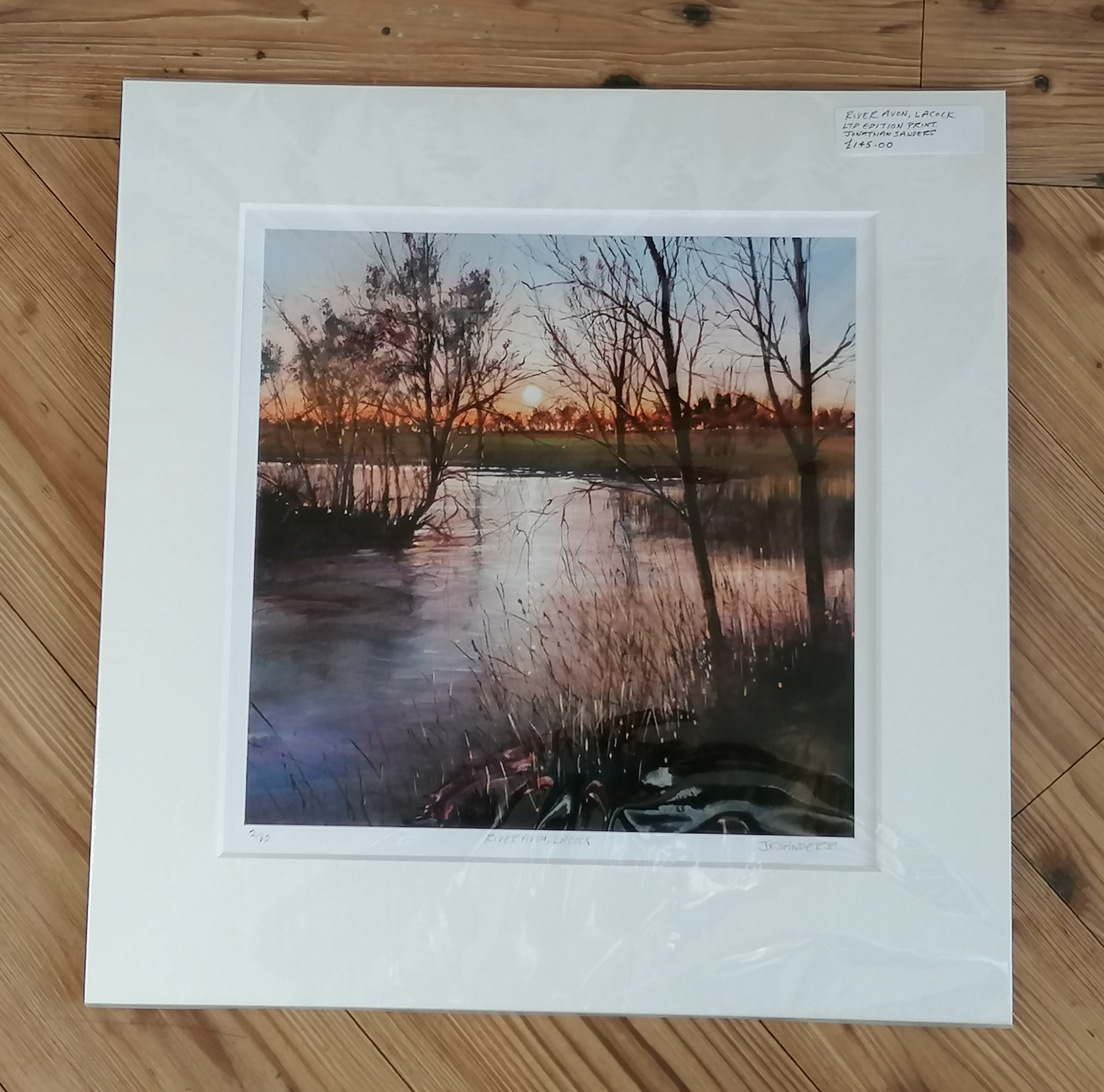 Jonathan Sanders Limited Edition Mounted Print River Avon Lacock ...