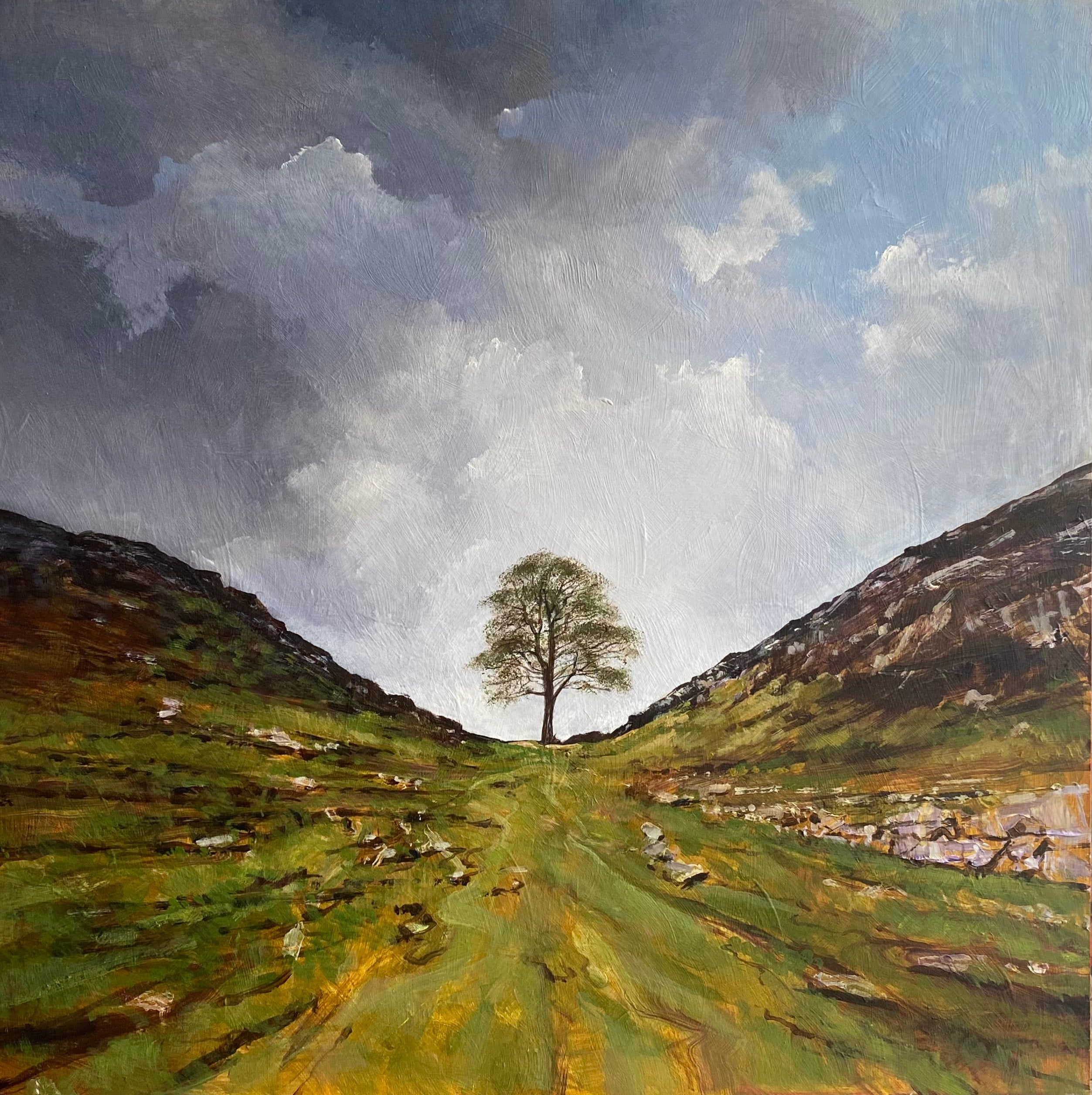 Jonathan Sanders Original The Sycamore Gap | Sanders Paintings and ...